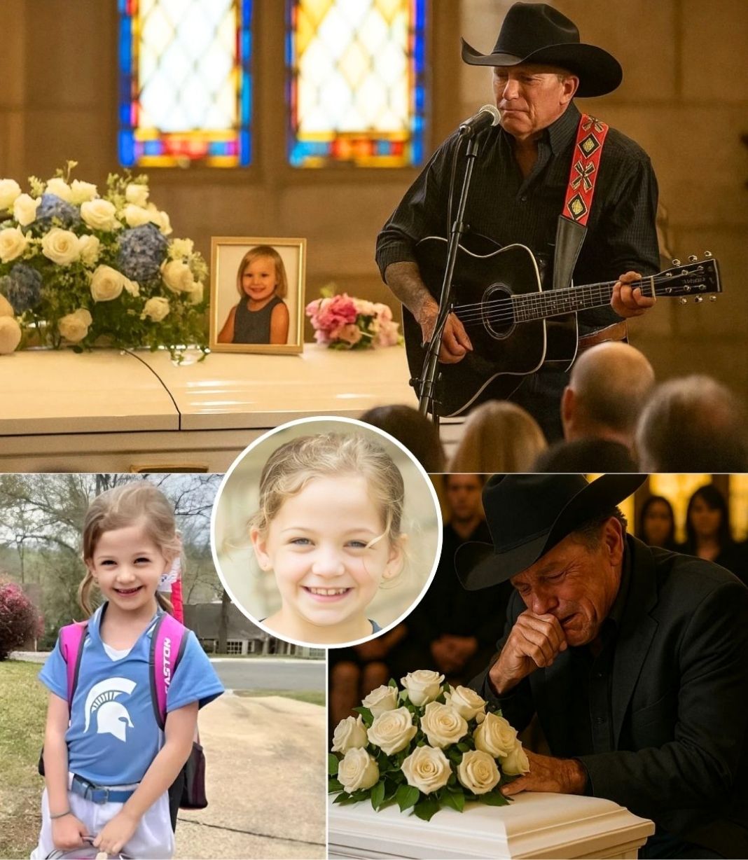 GRIEF IN SILENCE — George Strait’s Tender Farewell to 8-Year-Old Sarah ...