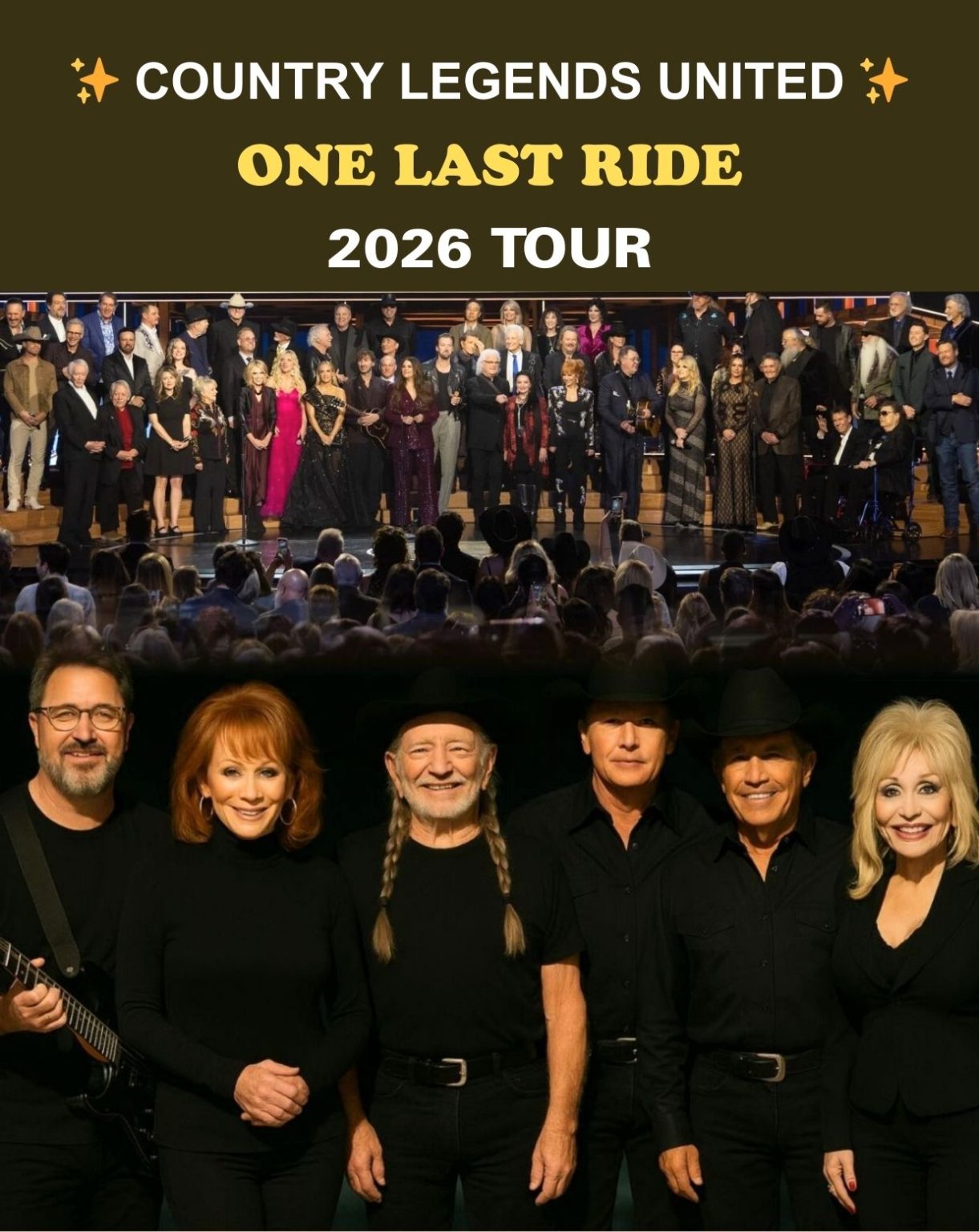 COUNTRY LEGENDS UNITED – Willie Nelson. Dolly Parton. George Strait ...