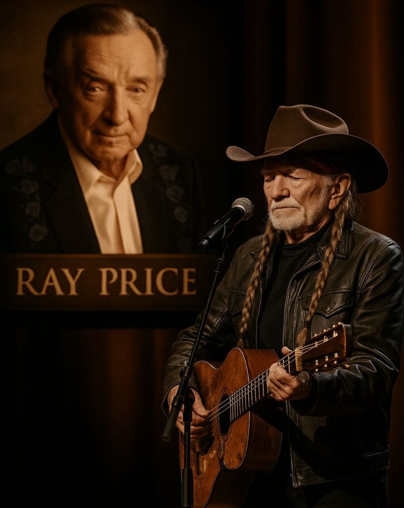 In a quiet corner of the stage, under warm amber lights, Willie Nelson ...