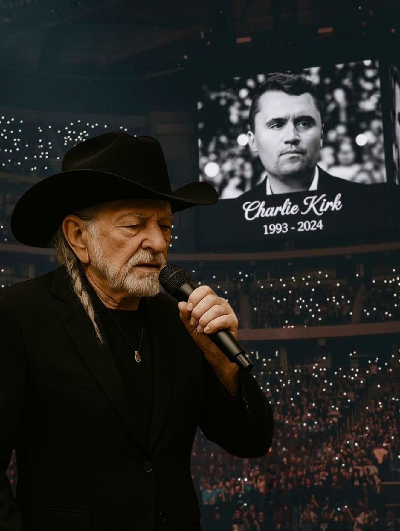 A SONG FOR CHARLIE KIRK — WILLIE NELSON’S SILENT FAREWELL — At the ...