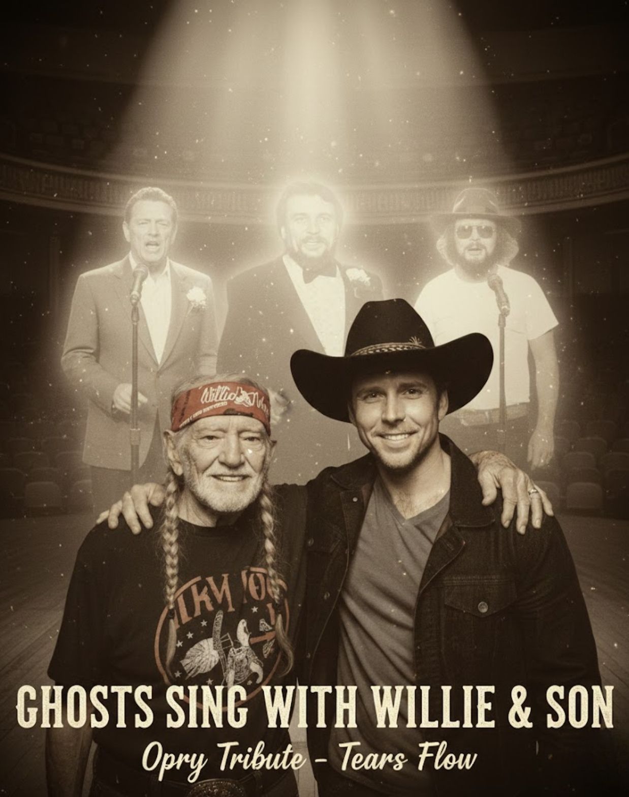 A HEAVENLY CALL HOME — WILLIE & SON HONOR FALLEN HEROES IN OPRY TEARS ...